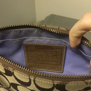 Coach | Bags | Authentic Coach Tan And Gold Small Shoulder Bag | Poshmark